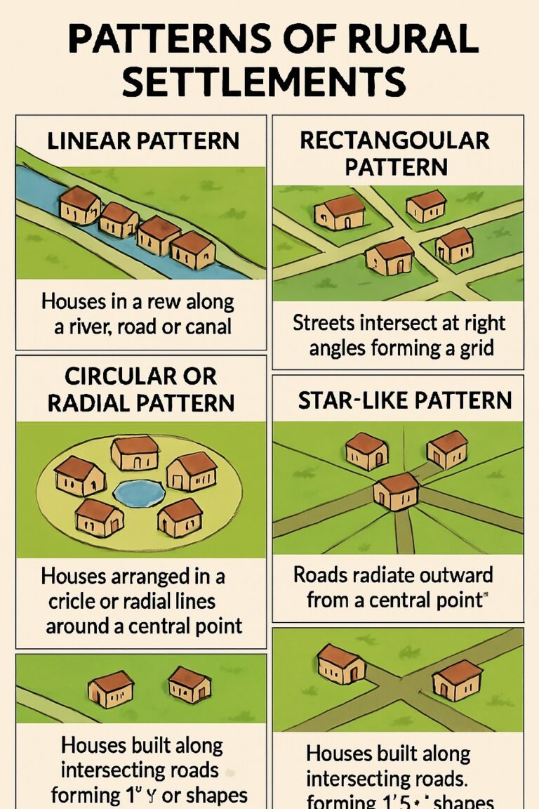 Types and Patterns of Rural Settlements - Licchavi Lyceum