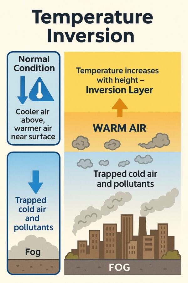 Temperature Inversion: Causes and Effects - Licchavi Lyceum