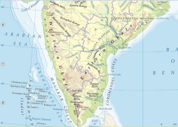Mountain Ranges in India Map - Licchavi Lyceum