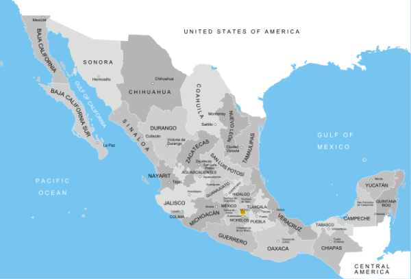 Gulf of Mexico Map [Countries] - Licchavi Lyceum