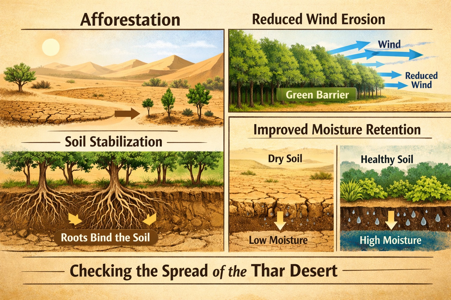 UPSC Prelims PYQ | Desertification and Afforestation - Licchavi Lyceum